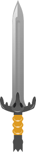 Yellow sword clipart. Free download transparent .PNG | Creazilla