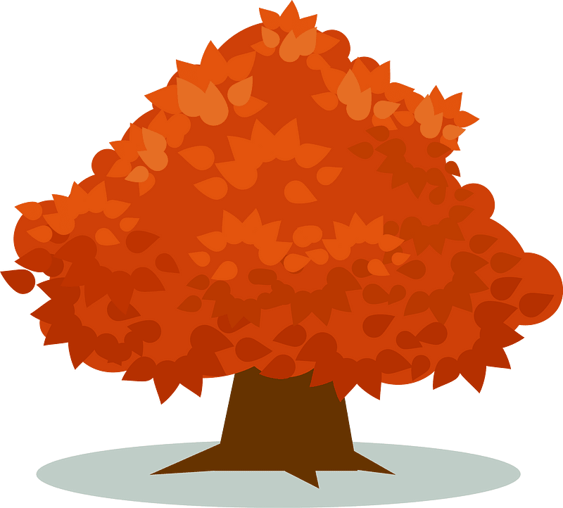 Autumn Oak Tree Clip Art