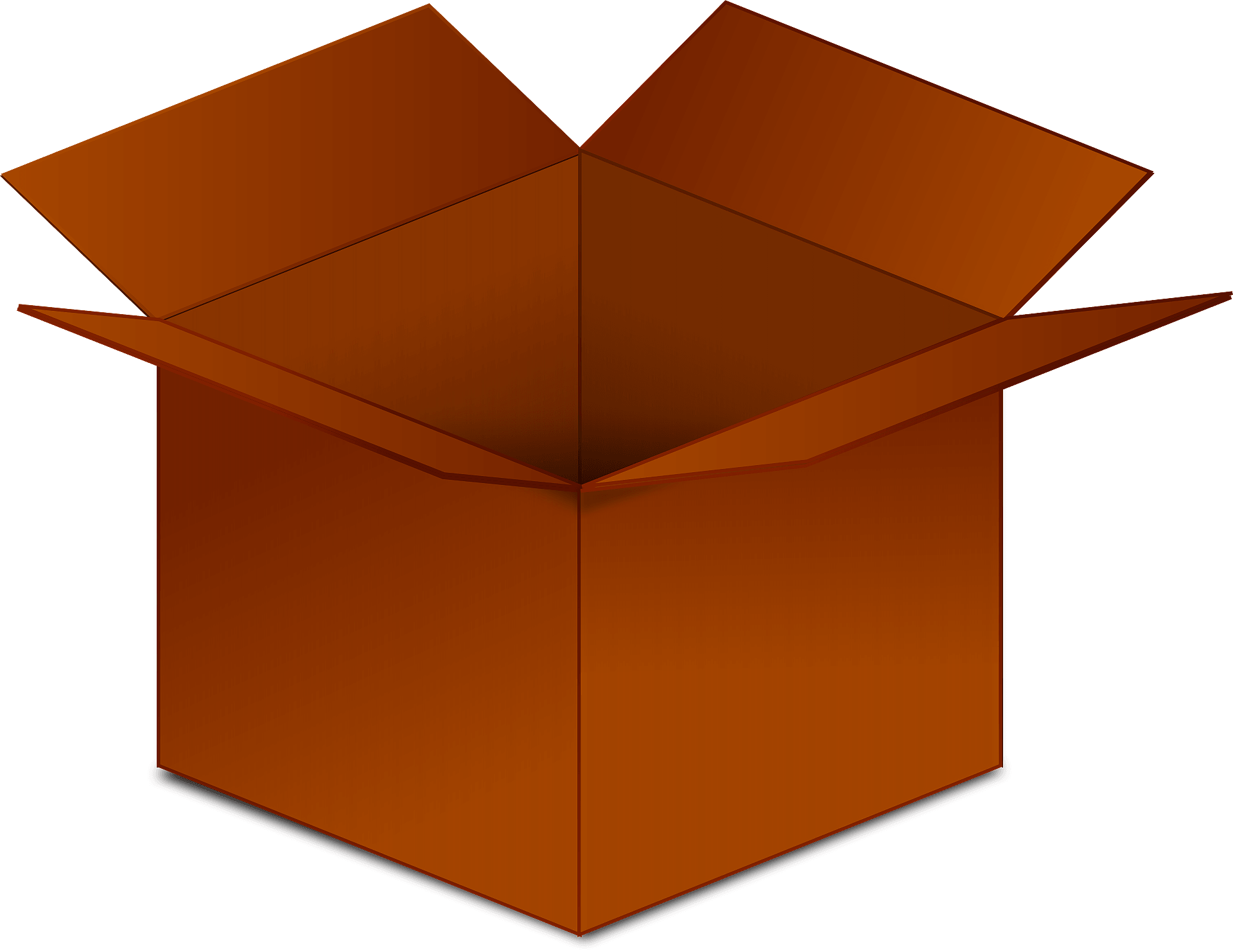 Cardboard Closed Box Clipart