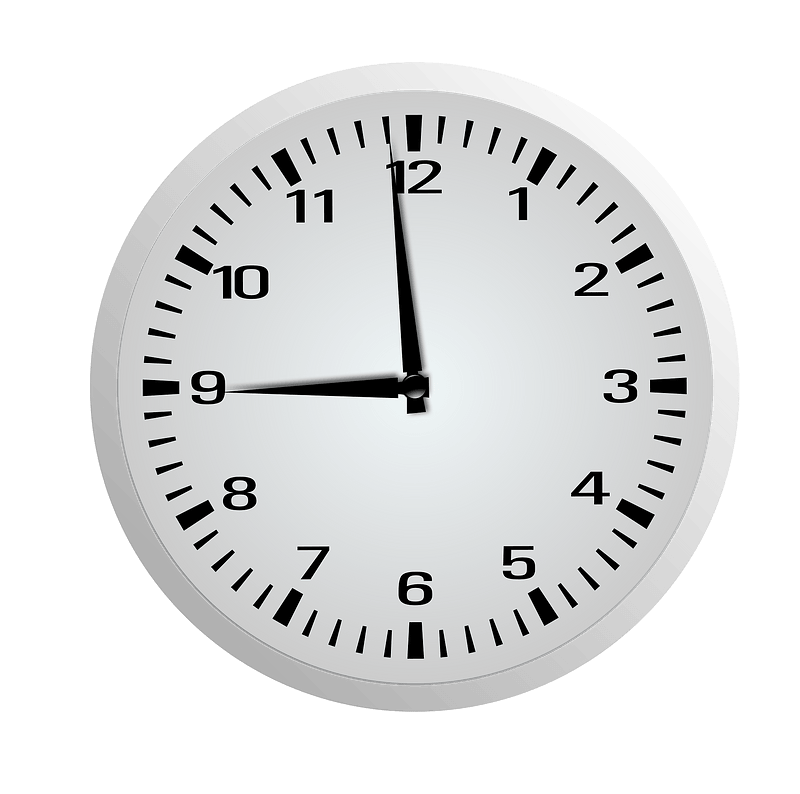 Clock Face - Eight Fifty-Nine - 8:59 clipart. Free download transparent ...