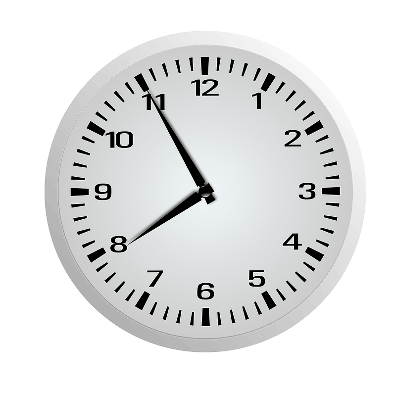 Clock Face - Seven Fifty-Five - 7:55 clipart. Free download transparent ...
