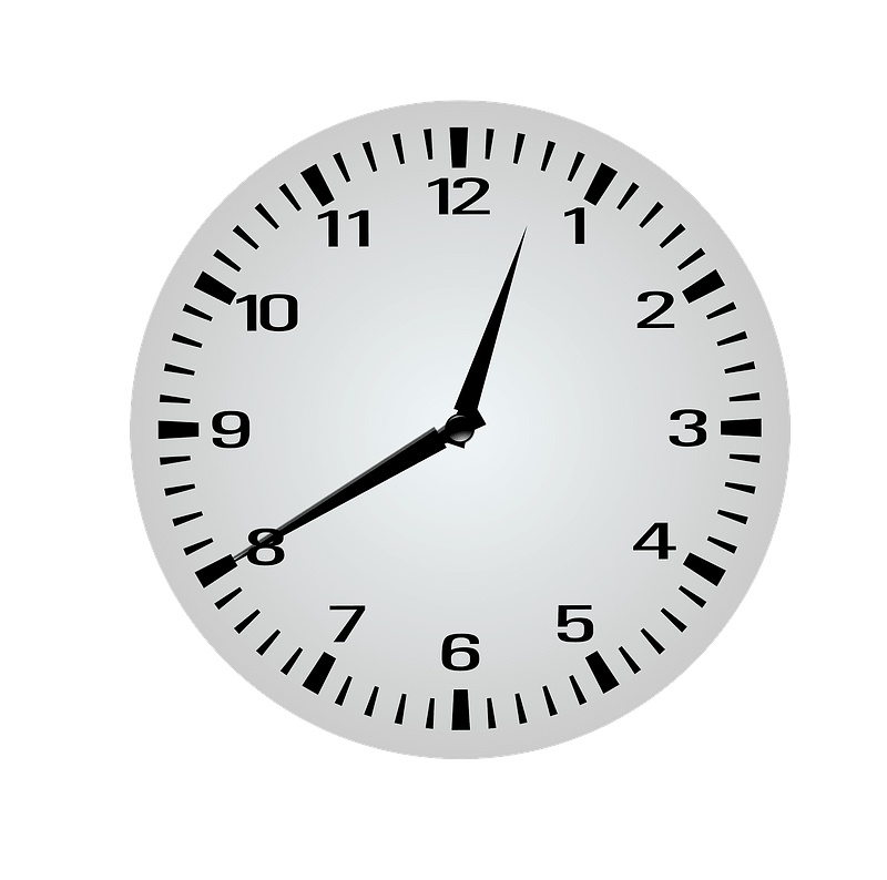 Clock Face - Twelve Forty - 12:40 clipart. Free download transparent ...