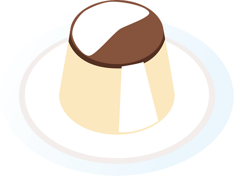 Caramel Pudding Dessert clipart. Free download transparent .PNG | Creazilla