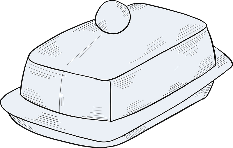 Butter-dish - Free vector clipart images on creazilla.com