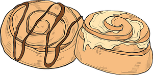 Cinnamon rolls - Free vector clipart images on creazilla.com