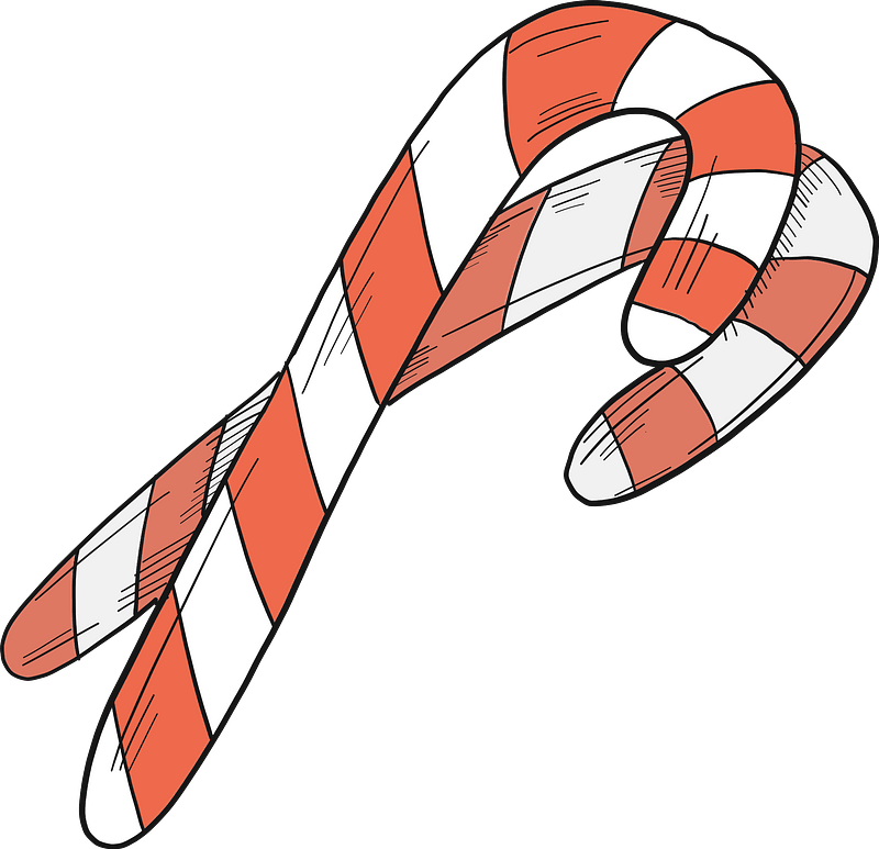 Candy canes - Free vector clipart images on creazilla.com