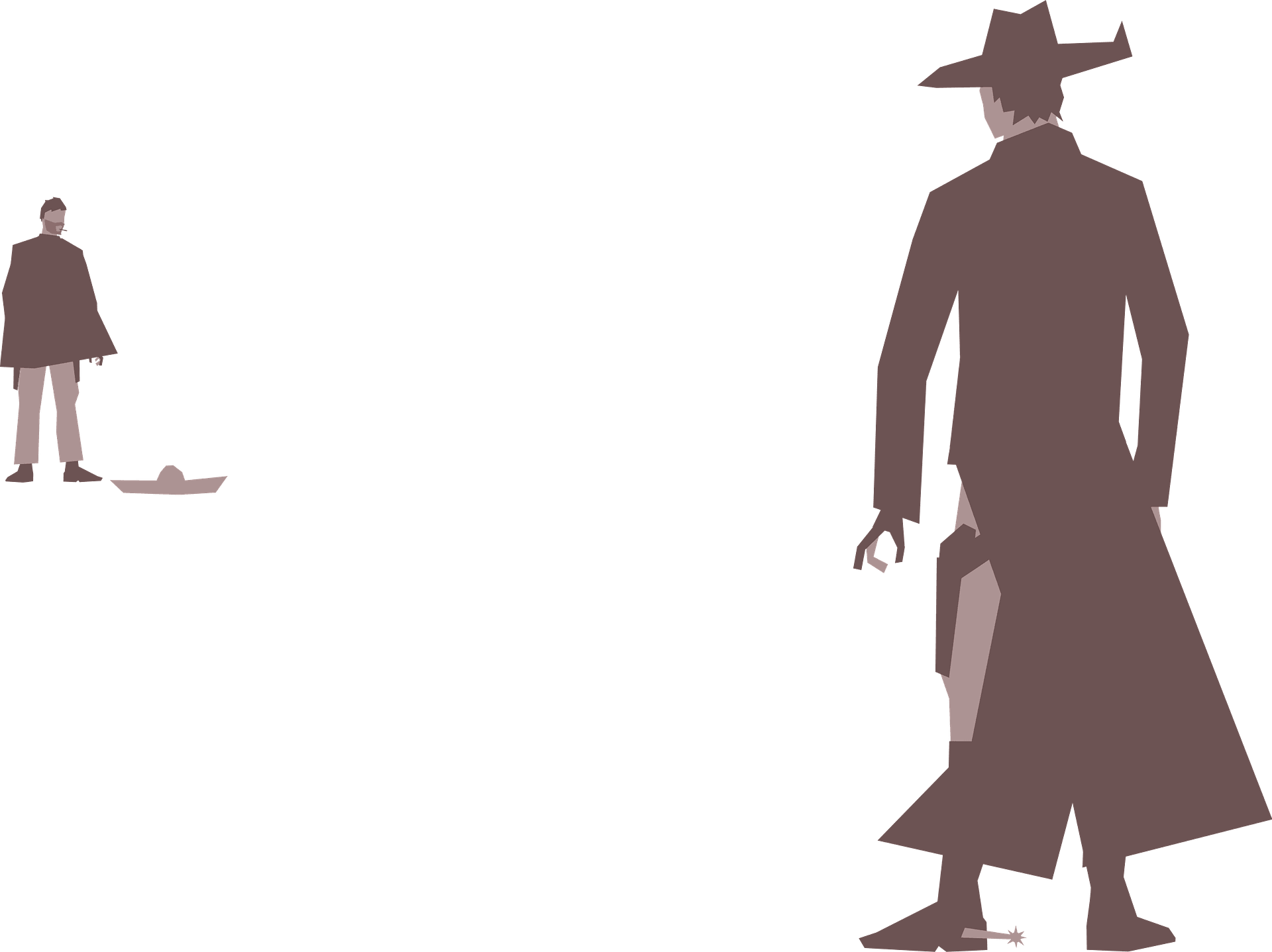 Cowboy Showdown Clipart