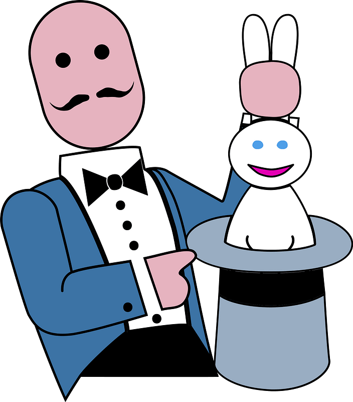 Magician Rabbit Clipart
