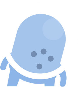 Blue alien clipart. Free download transparent .PNG | Creazilla