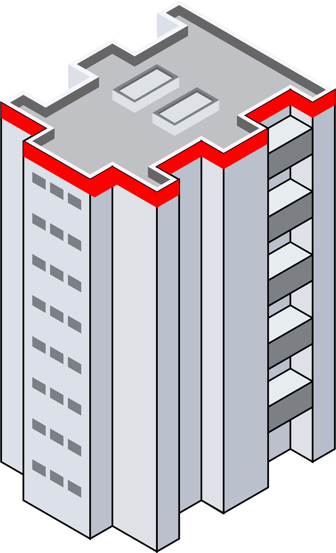 3d Buildings Clipart
