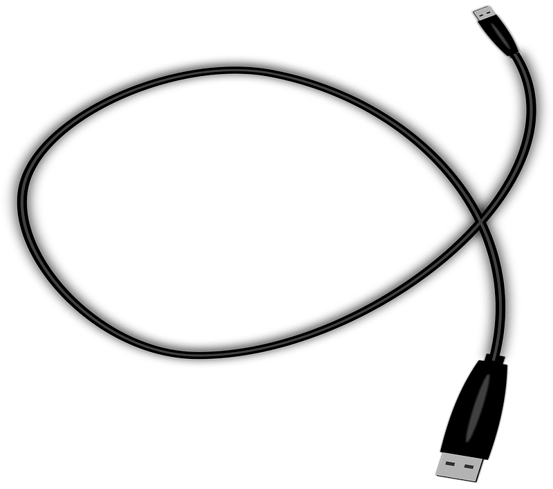 USB Cable clipart. Free download transparent .PNG | Creazilla