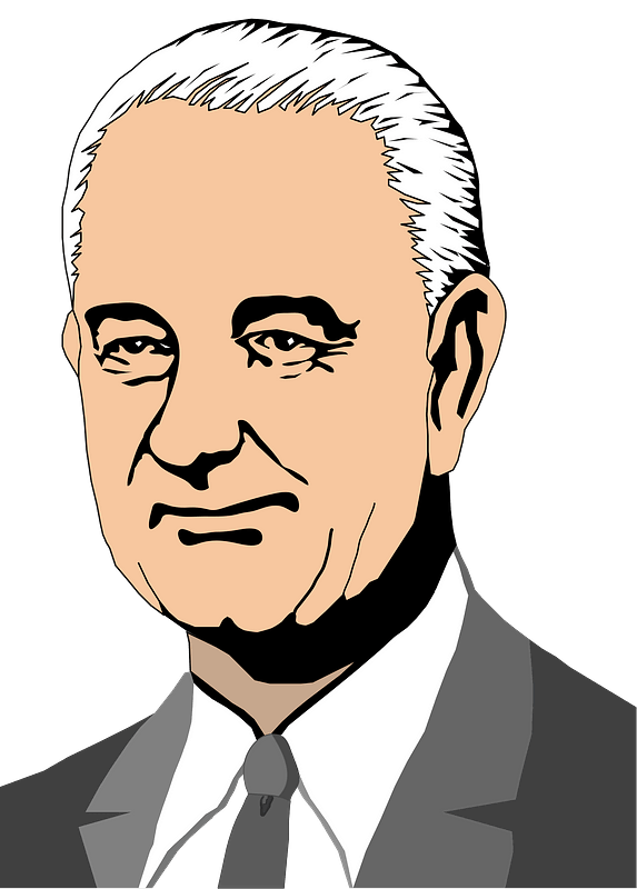 Lyndon B Johnson Cartoon Drawing