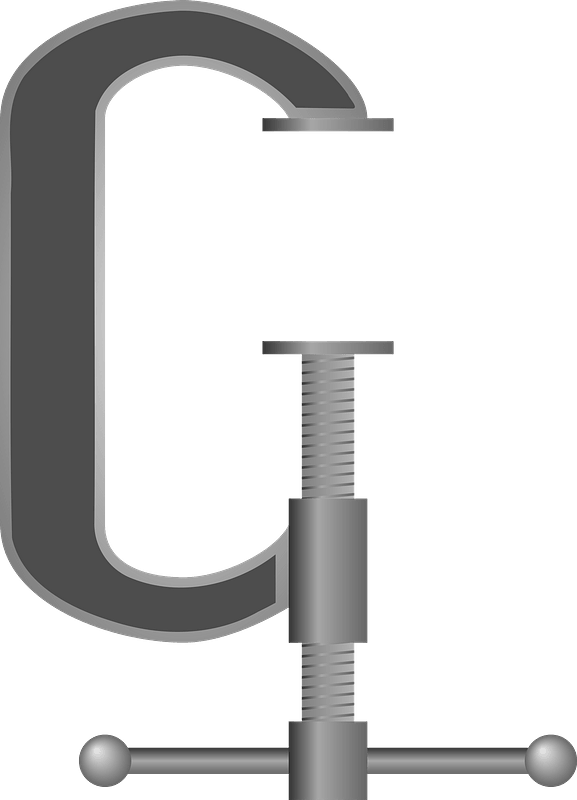 Metal C Clamp clipart. Free download transparent .PNG | Creazilla