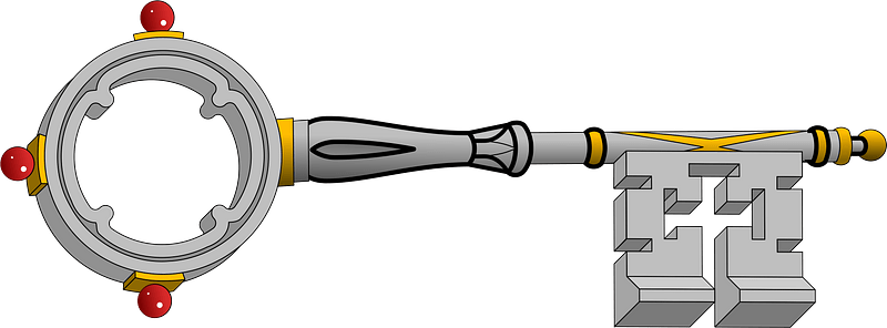 Silver Key clipart. Free download transparent .PNG | Creazilla