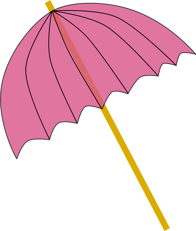 Open See-through Pink Umbrella clipart. Free download transparent .PNG ...