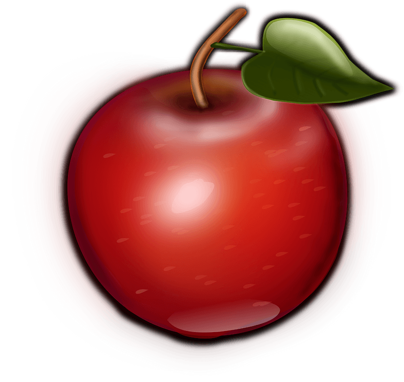 Red Apple clipart. Free download transparent .PNG | Creazilla
