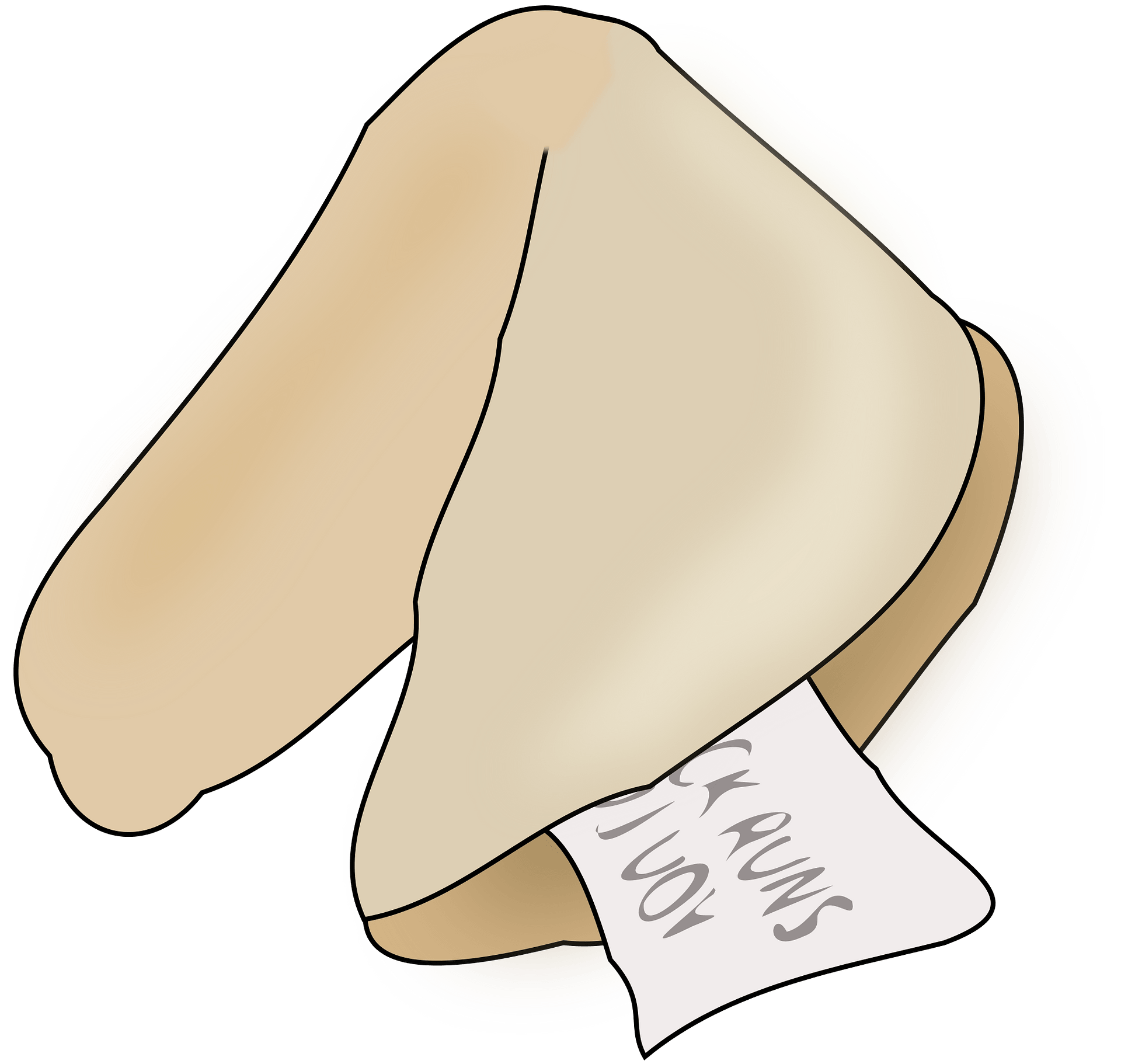 Broken Fortune Cookie Drawing Broken Fortune Cookie Drawing