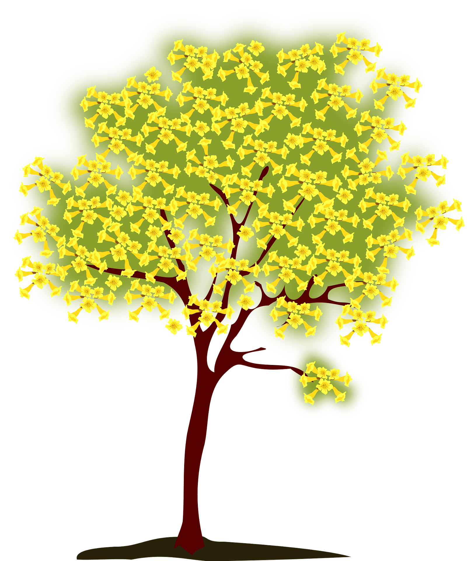 Yellow Tree Clip Art