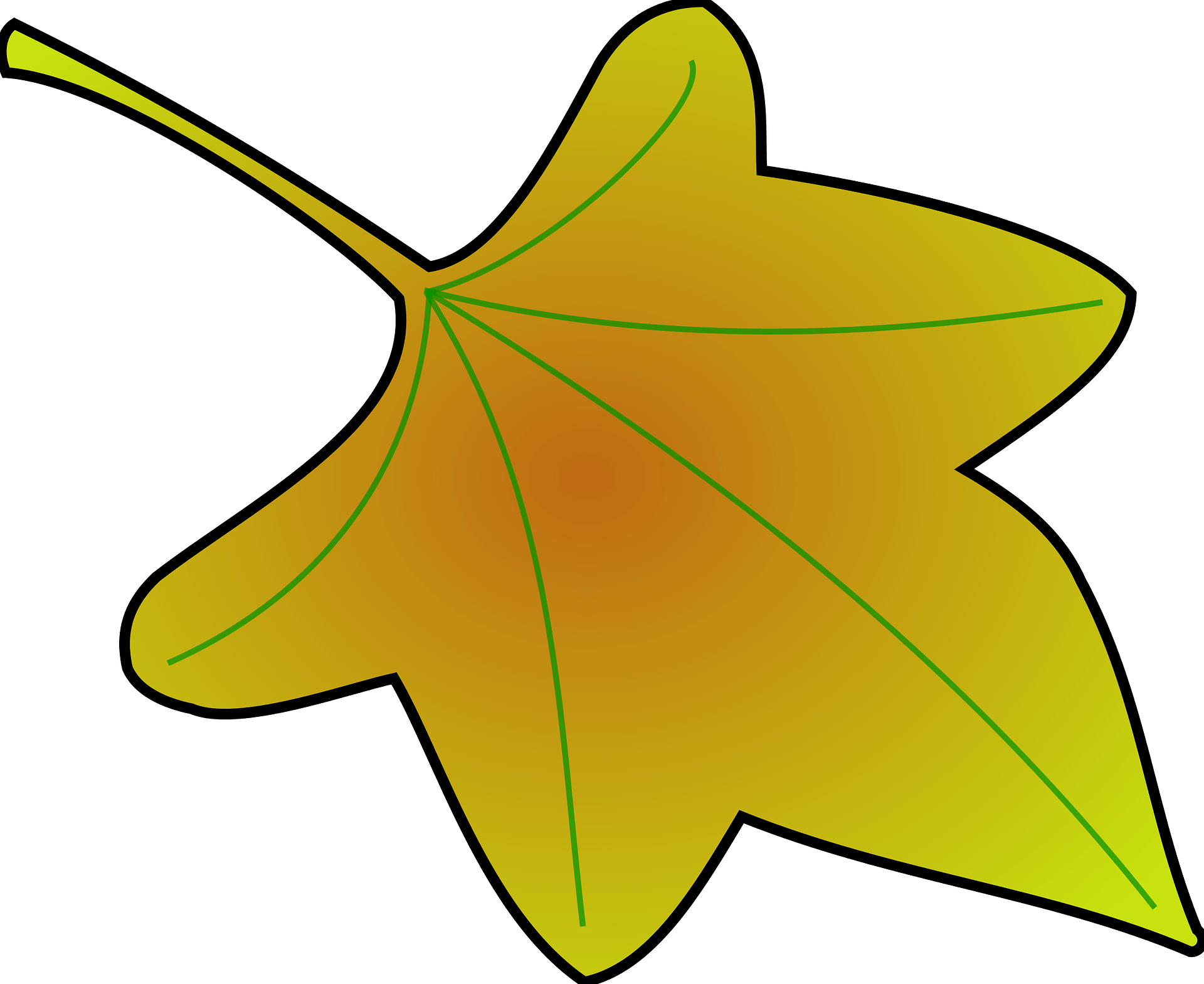 Yellow Maple Leaf Clip Art