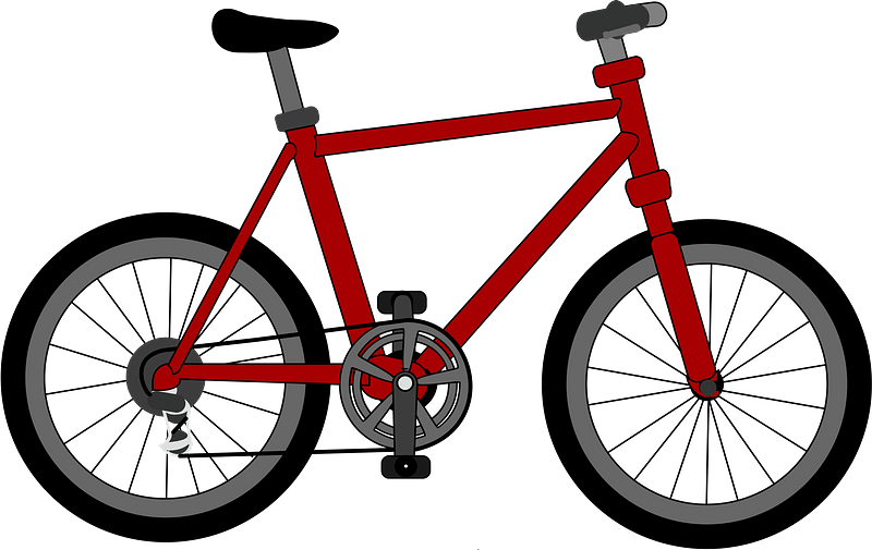 Red Bicycle clipart. Free download transparent .PNG | Creazilla