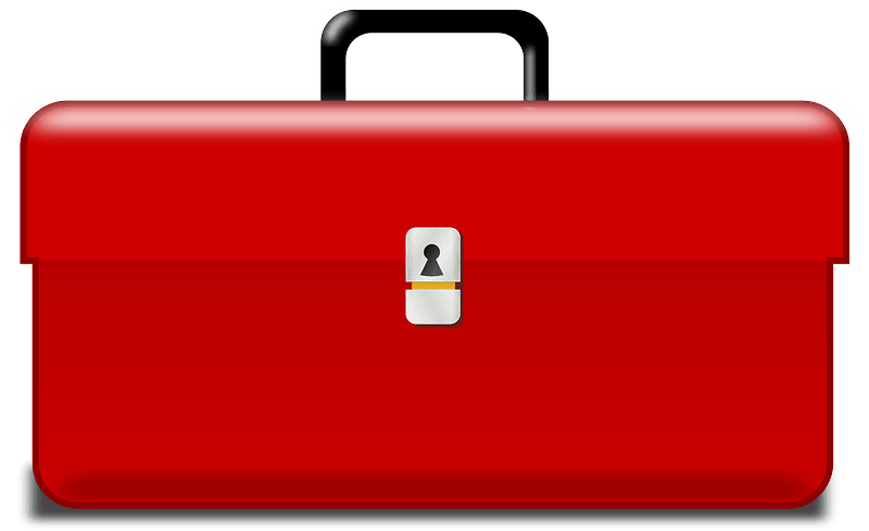 Red Metal Toolbox - Free vector clipart images on creazilla.com