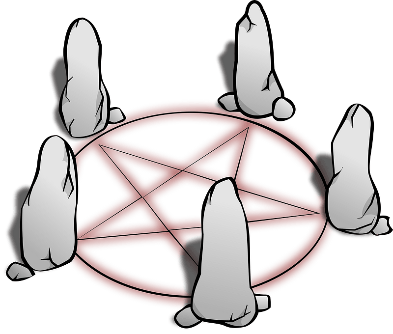 Magic Stone Circle - Free vector clipart images on creazilla.com