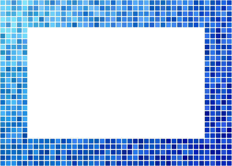 Blue Square Outline