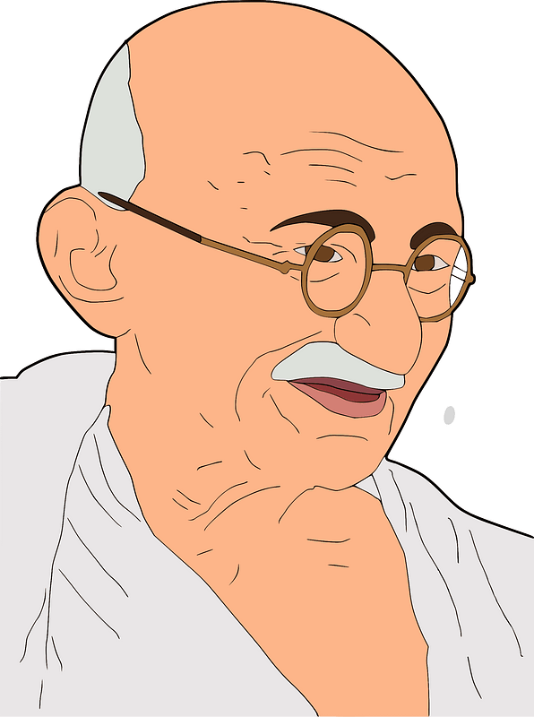 Mahatma gandhi - Free vector clipart images on creazilla.com