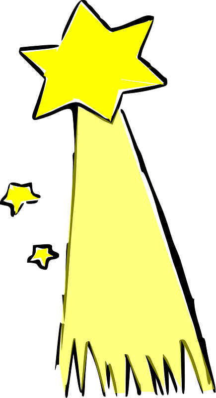 Shooting star - Free vector clipart images on creazilla.com