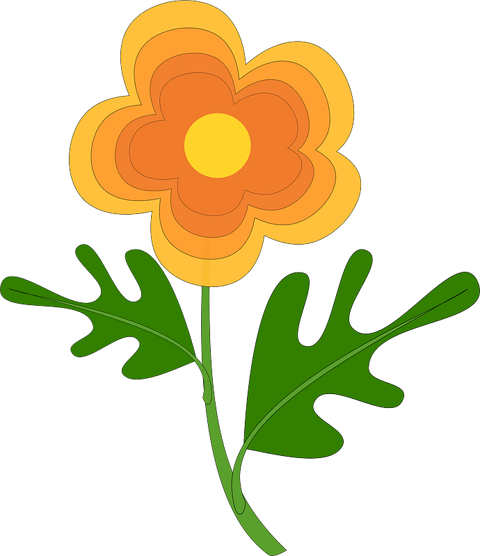 Whimsical Flowers Clip Art