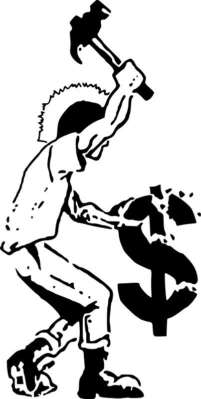 Hammer Smashing Clip Art