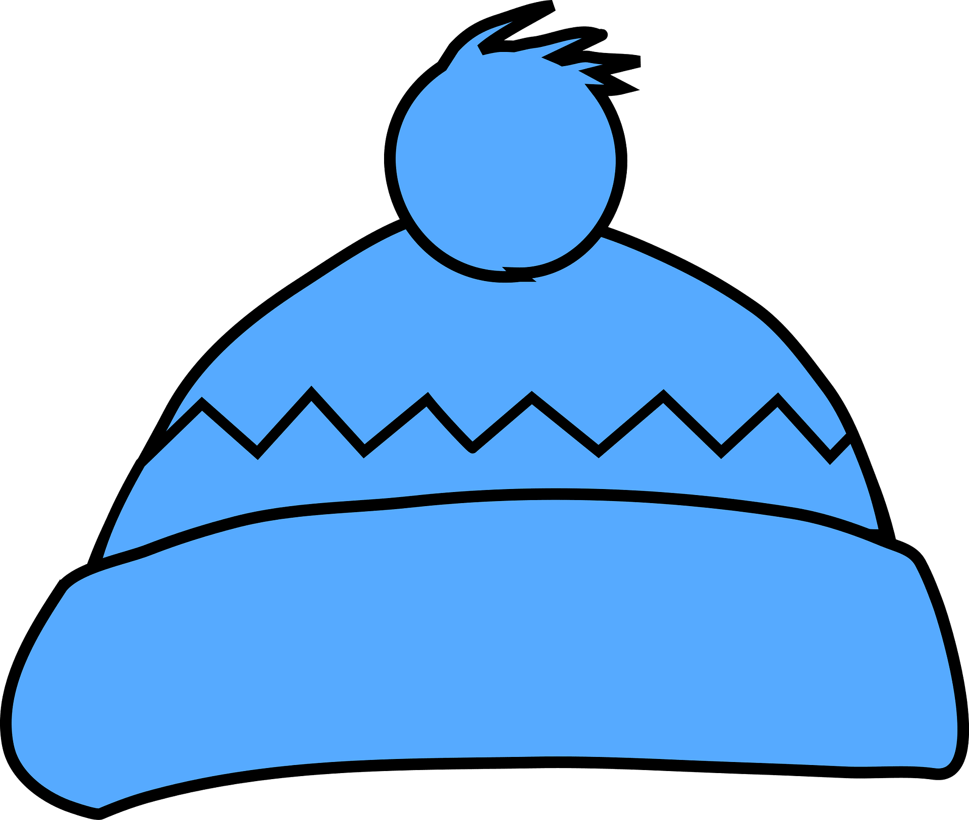 Blue Winter Hat Clip Art