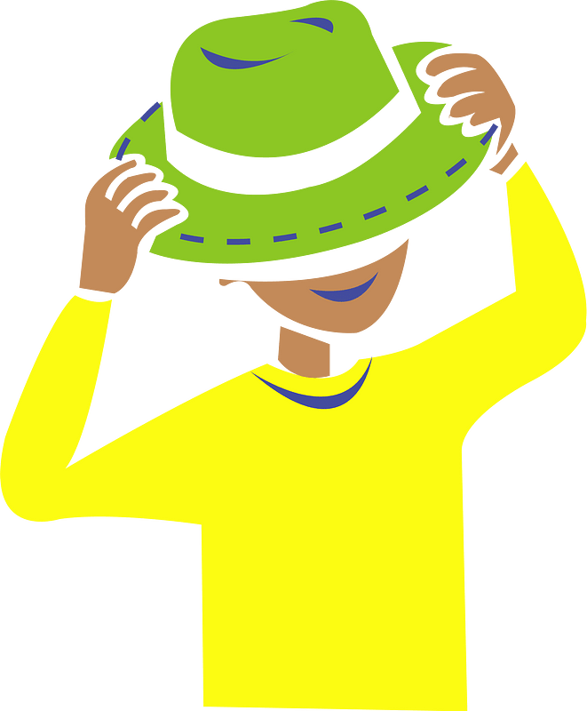 Putting hat on clipart. Free download transparent .PNG | Creazilla