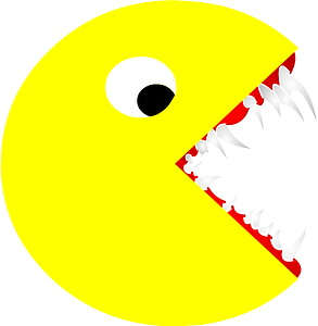 Pacman with Teeth clipart. Free download transparent .PNG | Creazilla