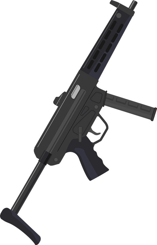 Black Machine Gun clipart. Free download transparent .PNG | Creazilla