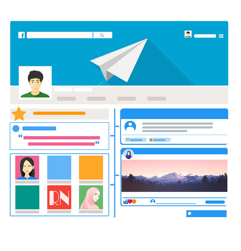 Facebook clipart. Free download transparent .PNG | Creazilla