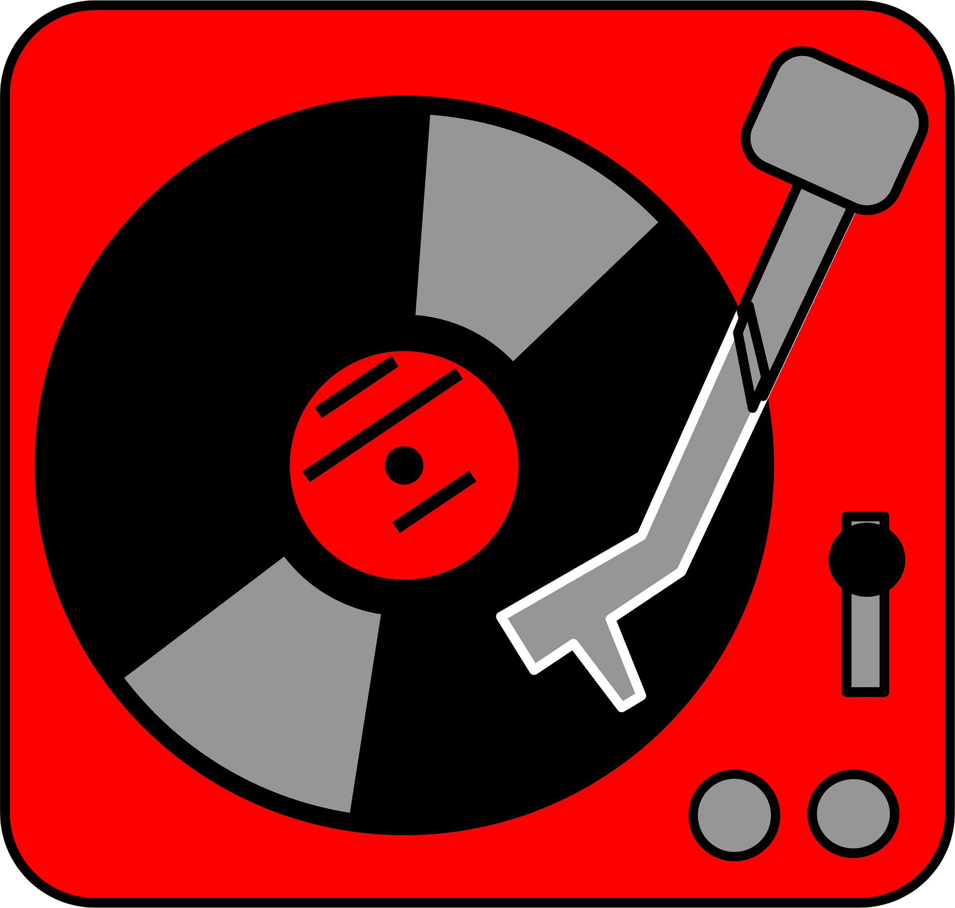 Turntable Top View Clipart Free