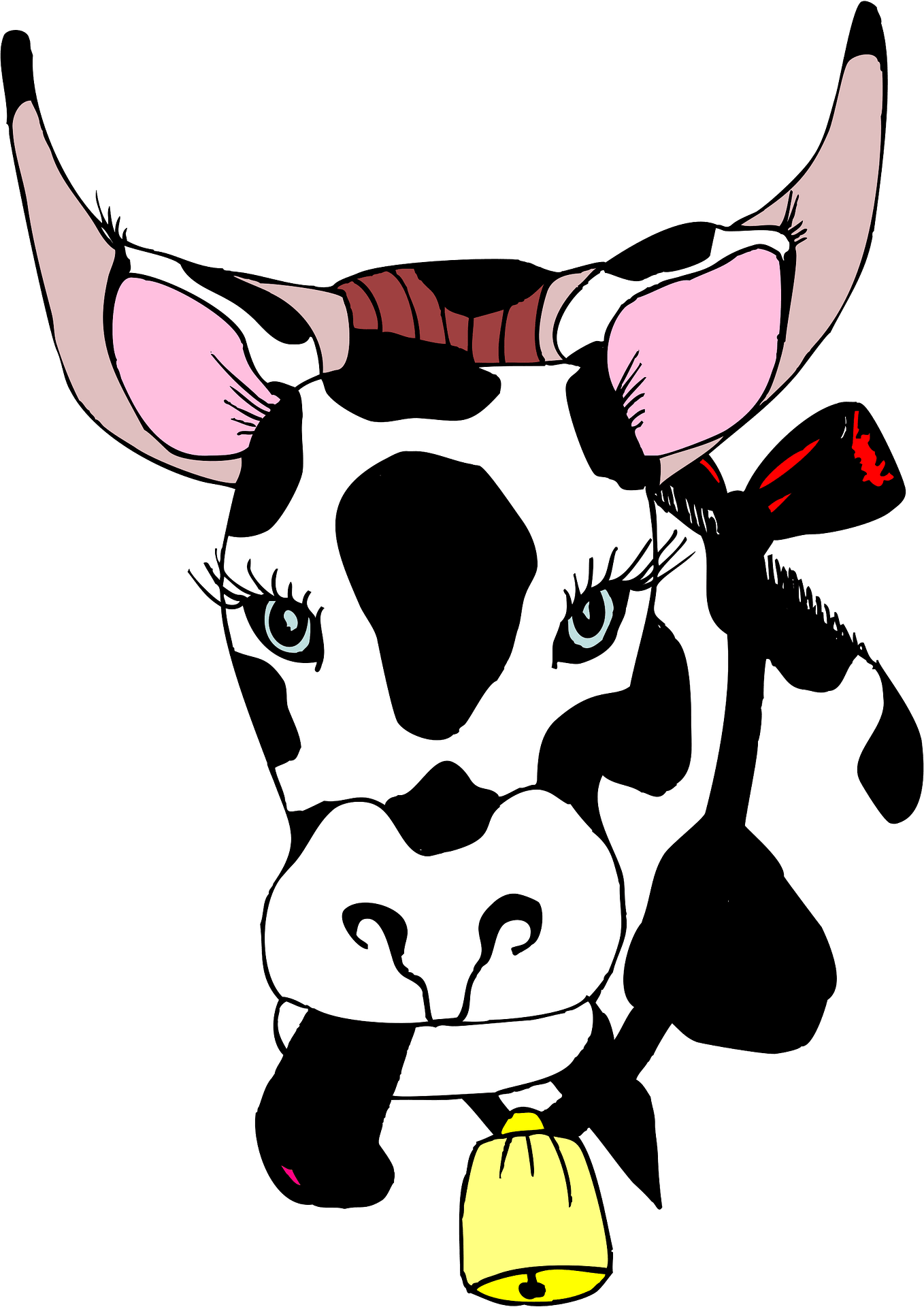 Cow Head Clip Art
