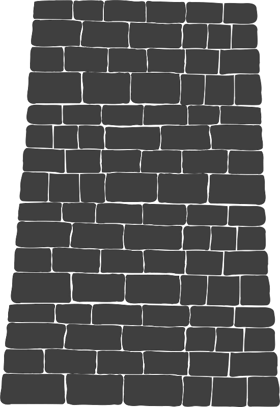 Gray Brick Wall Clipart