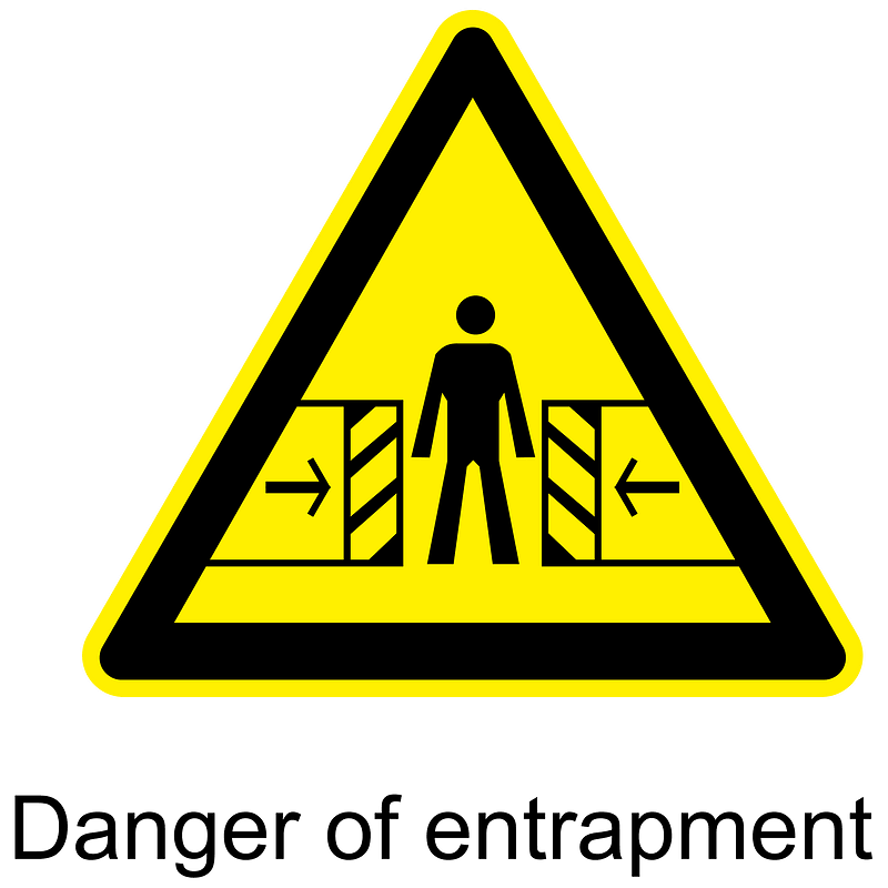 Danger of entrapment warning sign clipart. Free download transparent ...