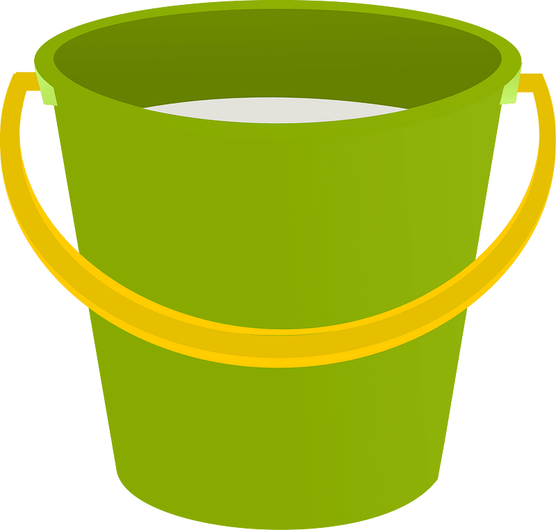 Green bucket clipart. Free download transparent .PNG | Creazilla