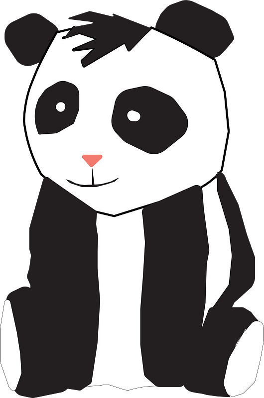 Panda - Free vector clipart images on creazilla.com