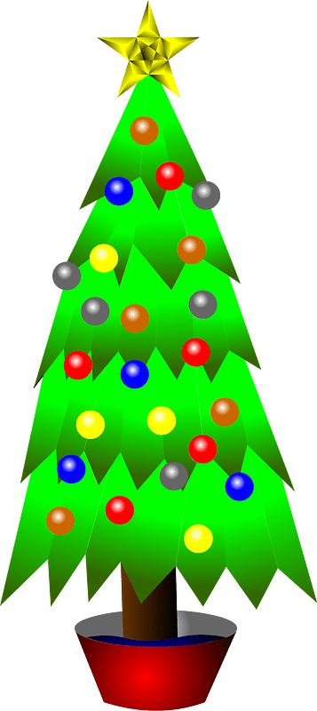 Christmas Tree - Free vector clipart images on creazilla.com