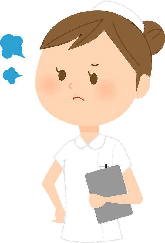 (Carrie) Nurse Woman is Angry - Free vector clipart images on creazilla.com