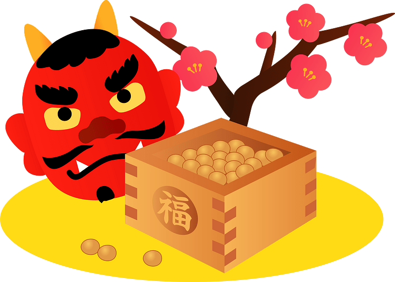 Setsubun Oni Beans clipart. Free download transparent .PNG | Creazilla