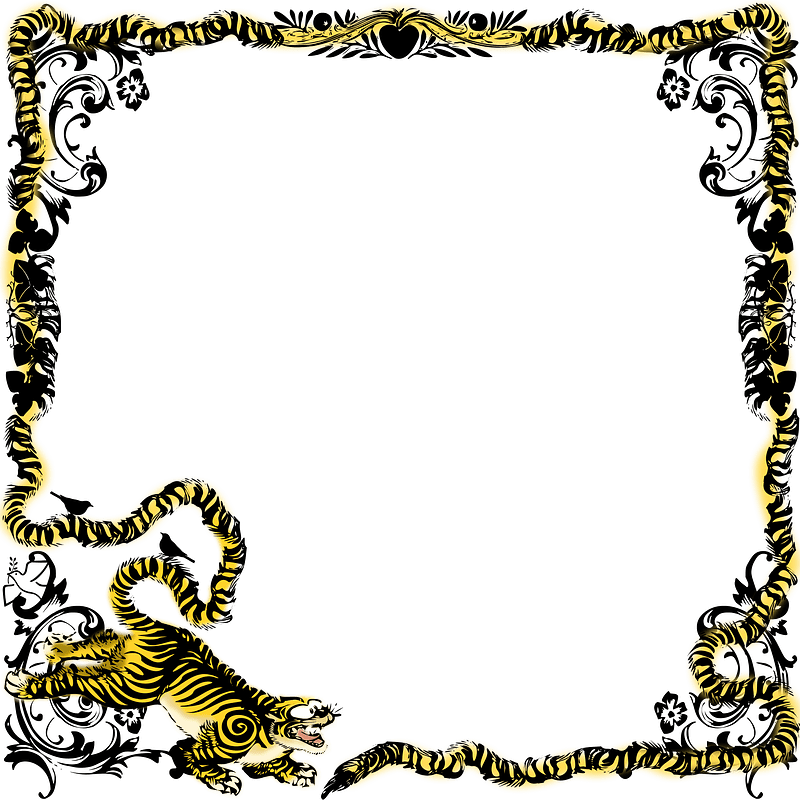 Tiger Frame clipart. Free download transparent .PNG | Creazilla