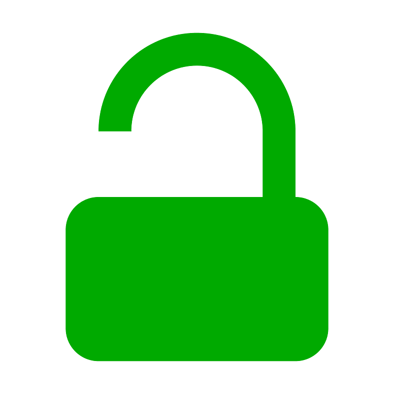 Lock green clipart. Free download transparent .PNG | Creazilla
