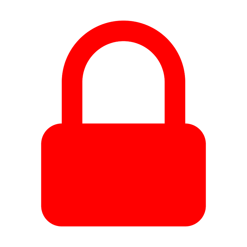Lock red clipart. Free download transparent .PNG | Creazilla