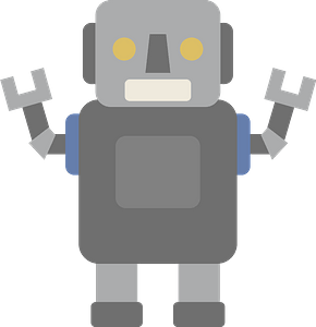 Robot - Gray Face and Body - Free vector clipart images on creazilla.com