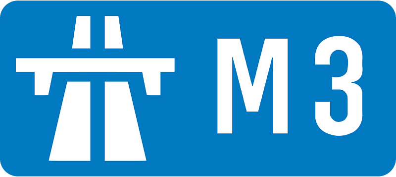 UK-Motorway-M3 clipart. Free download transparent .PNG | Creazilla